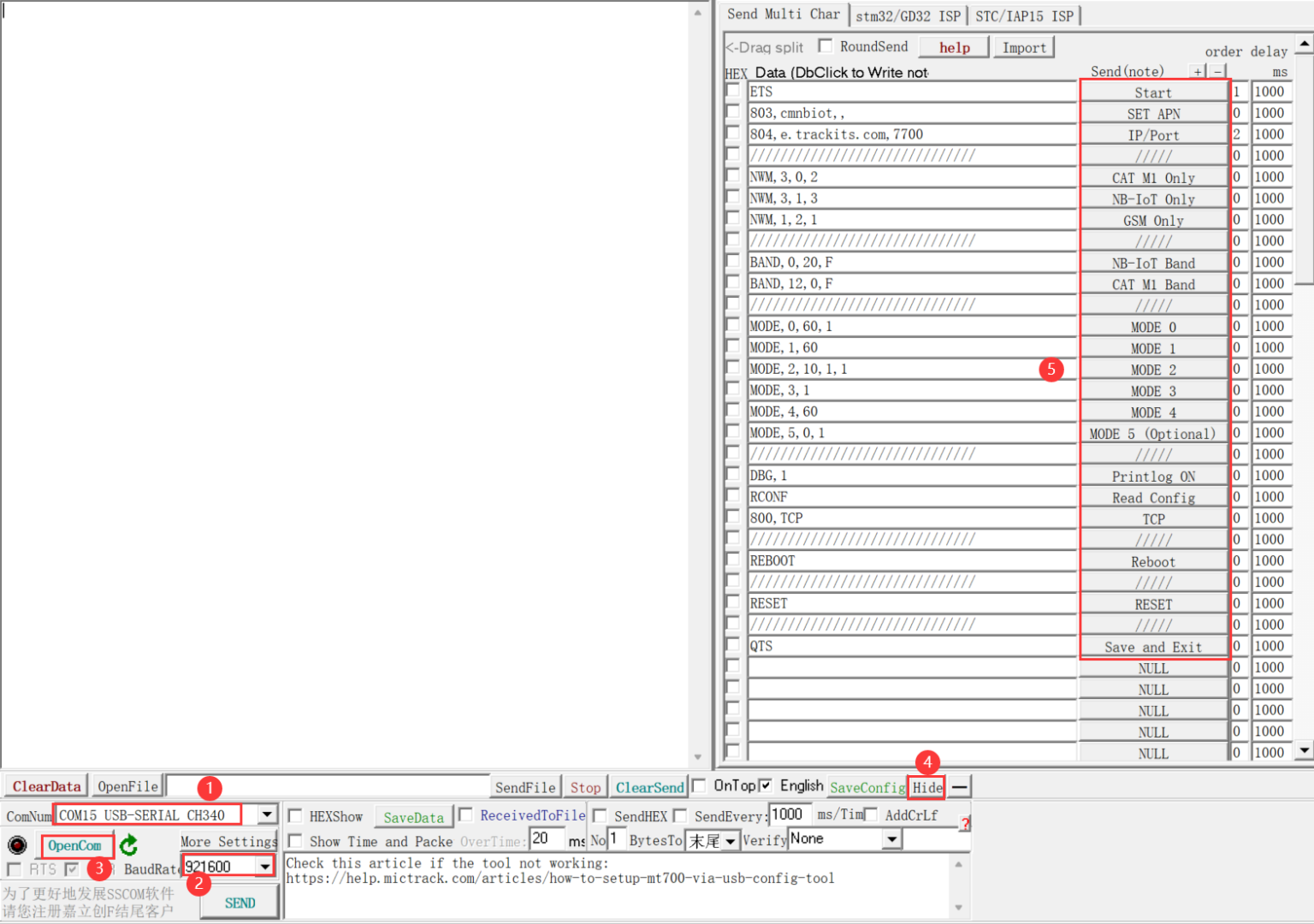 How to Setup MT700 via USB Config Tool - Mictrack Help
