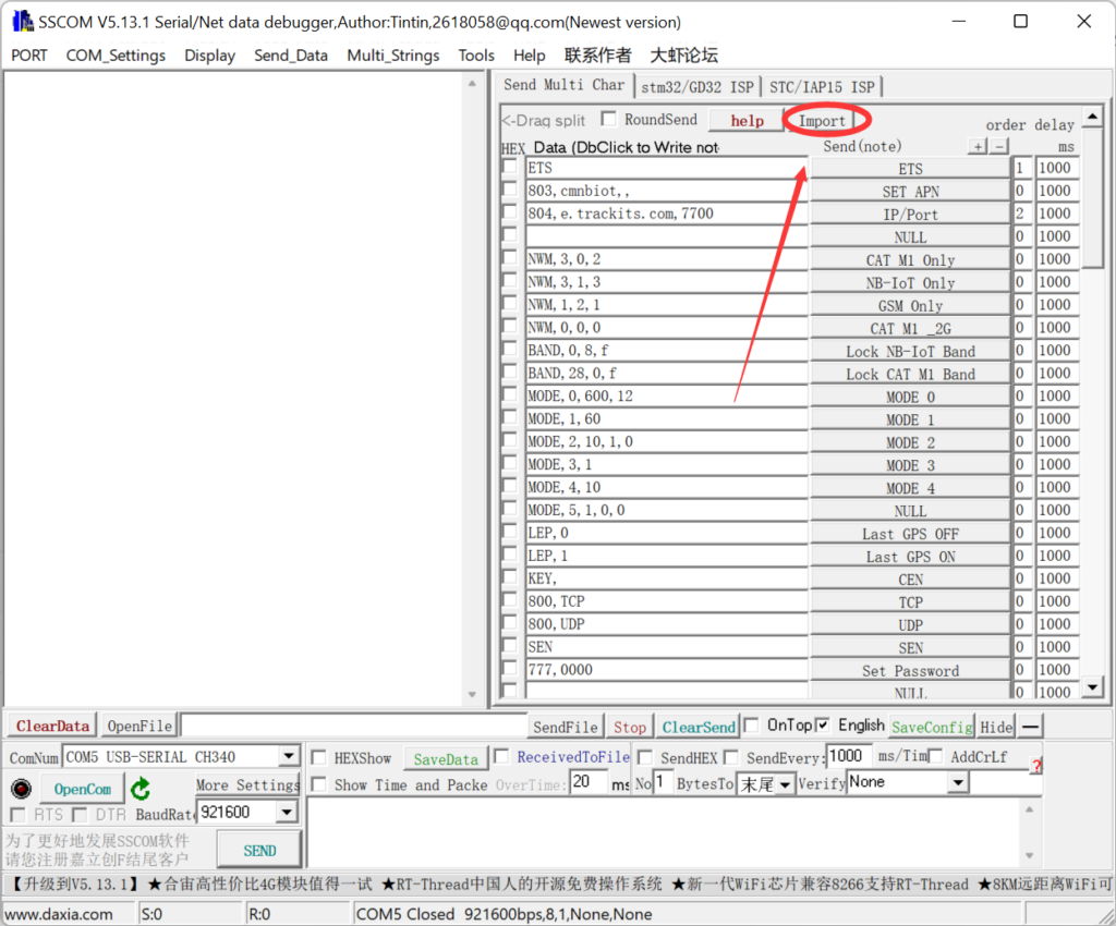 How to use SSCOM for Mictrack Tracking Devices - Mictrack Help